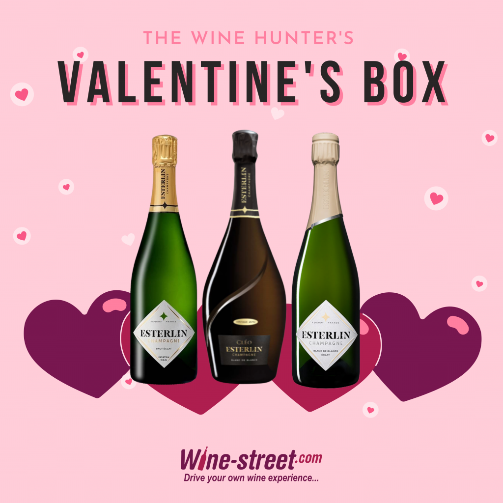 Valentine’s Day Gift Box Set Champagne Esterlin’ selection 3 Bottles ...
